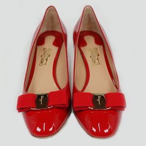 Salvatore Ferragamo | Shoes | Salvatore Ferragamo Erice 55 Red Patent ...